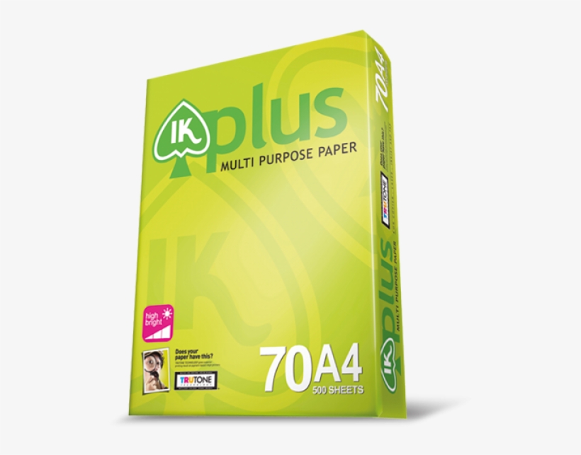 Download Transparent Ik - Ik Plus A4 Paper - PNGkit