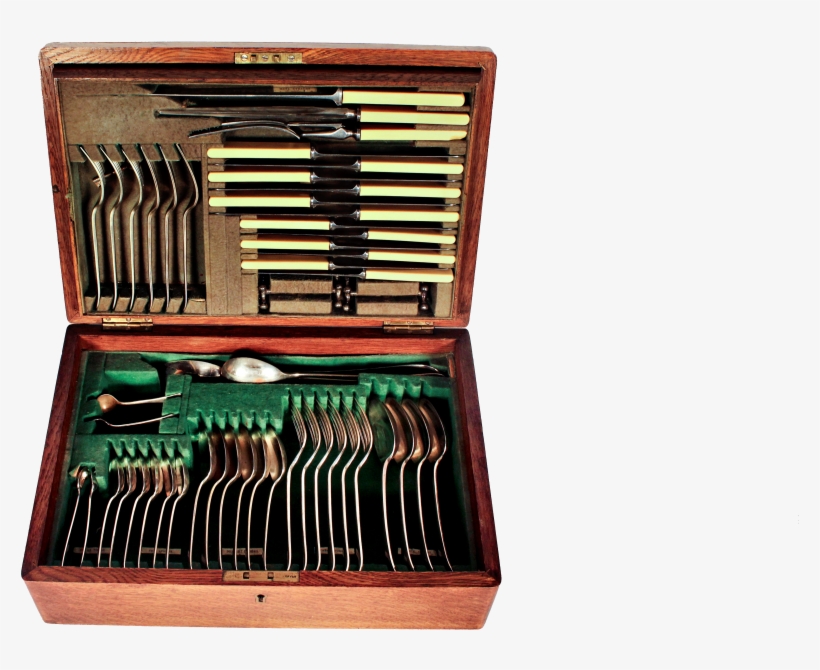 Download Transparent Cutlery Set 6 Place Setting In Canteen - Hex Key ...