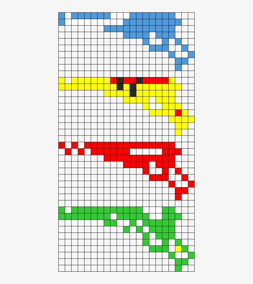 Mcr Killjoy Guns - Mcr Perler Beads - 442x841 PNG Download - PNGkit