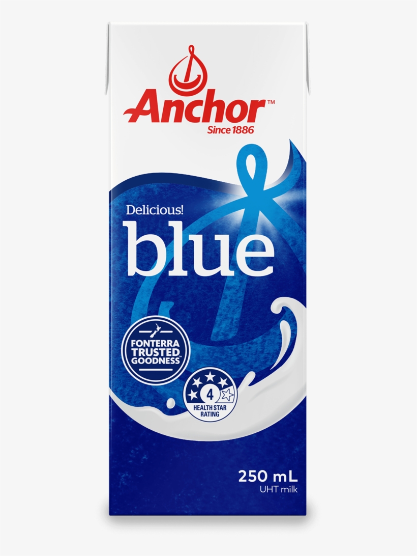 Anchor Uht Blue Top 1l Pack - Anchor Milk Blue Top - 1057x1279 PNG ...
