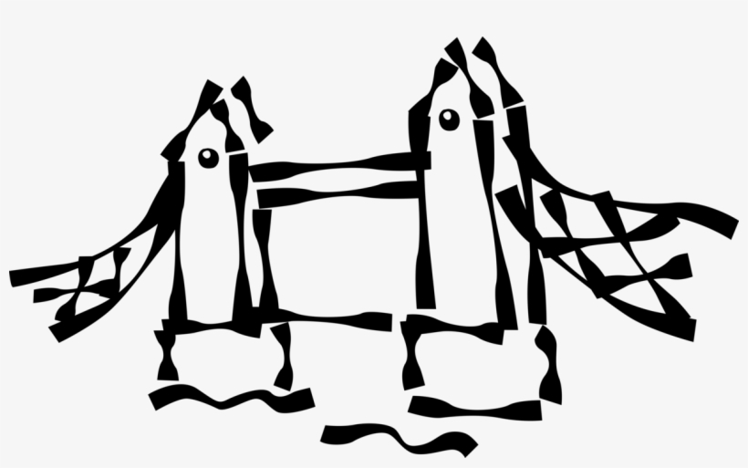 Vector Illustration Of Tower Bridge Bascule And Suspension - 1212x700 ...