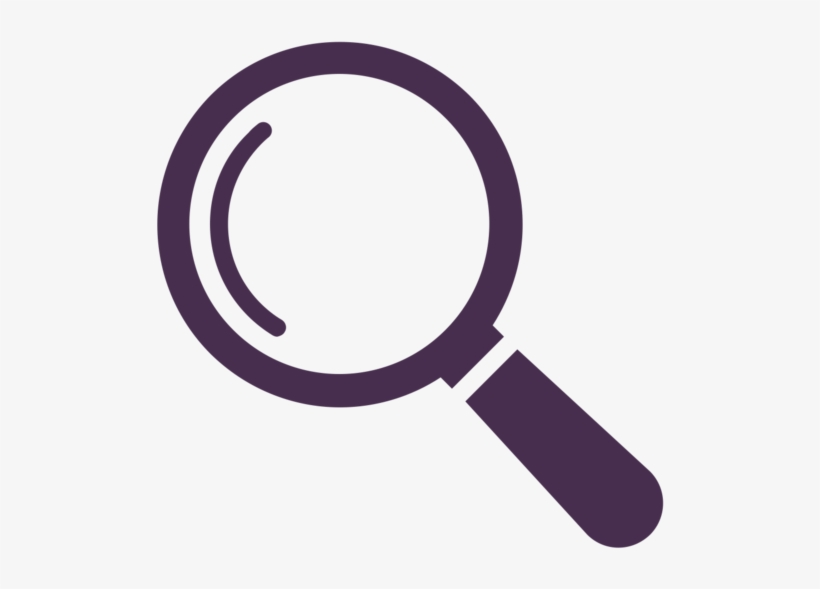 Download Transparent Search-purple - Icon Magnifying Glass Png - PNGkit