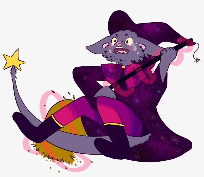 Witch On A Broom Clipart - Homestuck Eridan Fanart - 1134x850 PNG ...