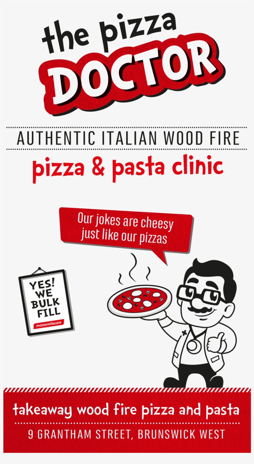 The Pizza Doctor Home Page - Cartoon - 964x1727 PNG Download - PNGkit