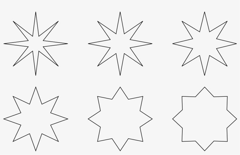 288k Stars 7pts - Line Art - 3750x2250 PNG Download - PNGkit