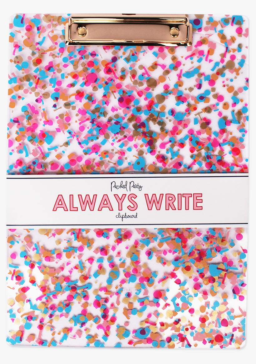 Confetti Clipboard - Paper Product - 1200x1200 PNG Download - PNGkit