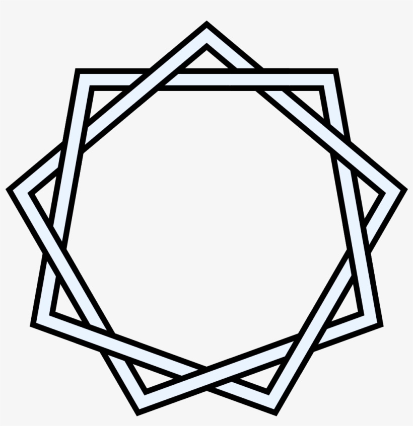 9-2 Star Polygon Interlaced - Vector Graphics - 1041x1024 PNG Download ...