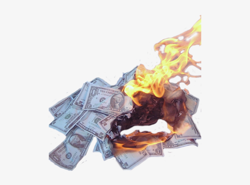 Burning Money Png - 500x545 PNG Download - PNGkit