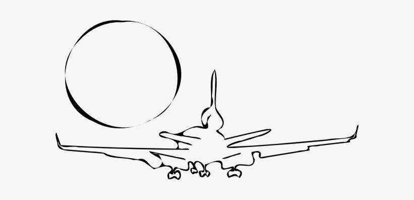 Free Vector Departing Plane Clip Art - Disegno Aereo In Partenza ...