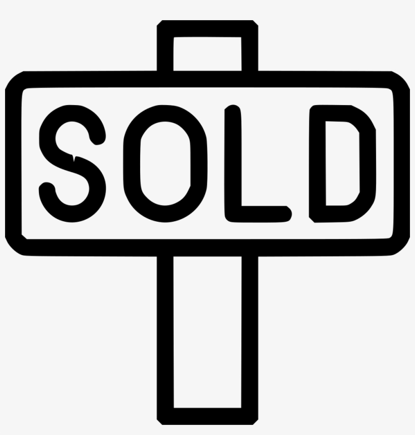 Sold Sign - - Icon - 980x982 PNG Download - PNGkit