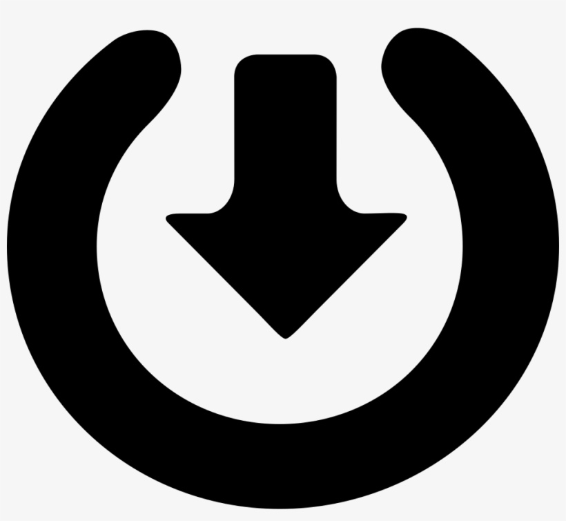 Download Arrow Circle Comments - Arrow Down Silhouette - 980x854 PNG ...