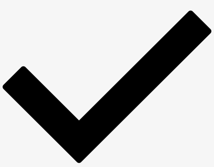 Check Mark Black Outline Comments - Check Logo - 980x720 PNG Download ...