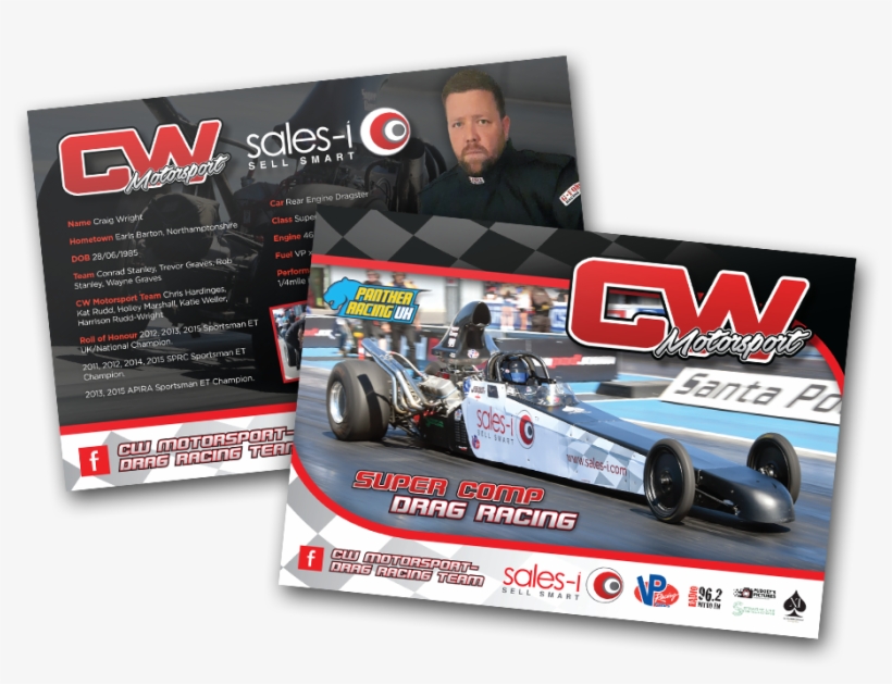 Craig Wright Drag Racing Hero Card Handout - 1000x686 PNG Download - PNGkit
