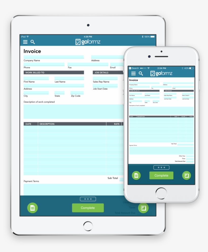 Goformz Mobile Forms In Use On Tablet And Mobile Phone - Mobile Forms ...
