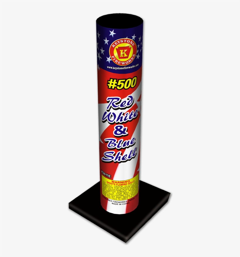 #500 Red, White & Blue Shell - Cylinder - 800x800 PNG Download - PNGkit
