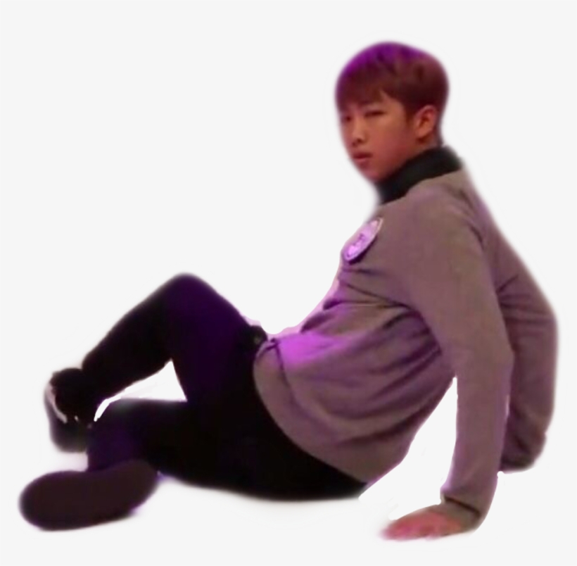 Download Transparent Namjoon Sticker - Namjoon Sitting Png - PNGkit