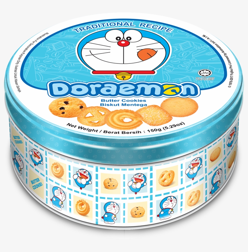 150g Doraemon Butter Cookies - Butter Cookie - 874x768 PNG Download ...