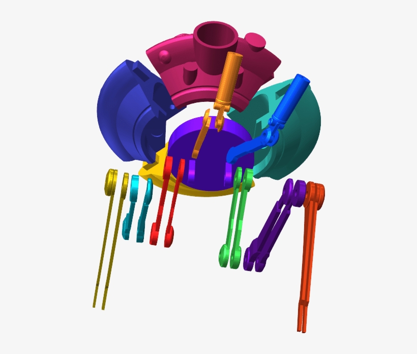 Bottom View - Id10 Droid Leg Parts - 731x731 PNG Download - PNGkit