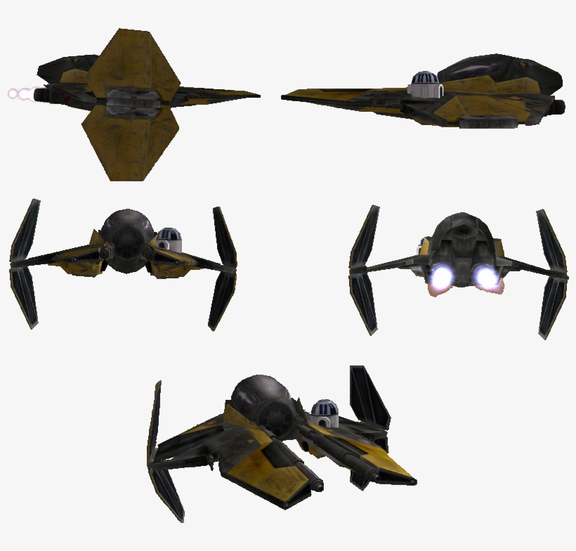 Republic Interceptor - Jedi Starfighter Battlefront 2 - 800x704 PNG ...
