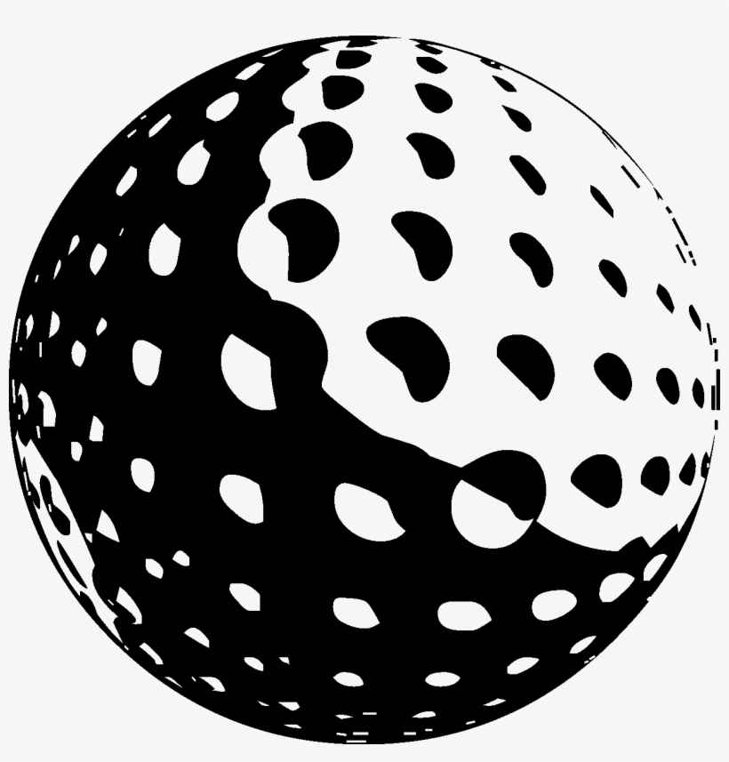 Golfball- - Golf Ball Decal - 1300x1296 PNG Download - PNGkit