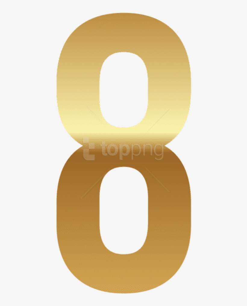 Free Png Download Golden Number Eight Clipart Png Photo - Transparent ...