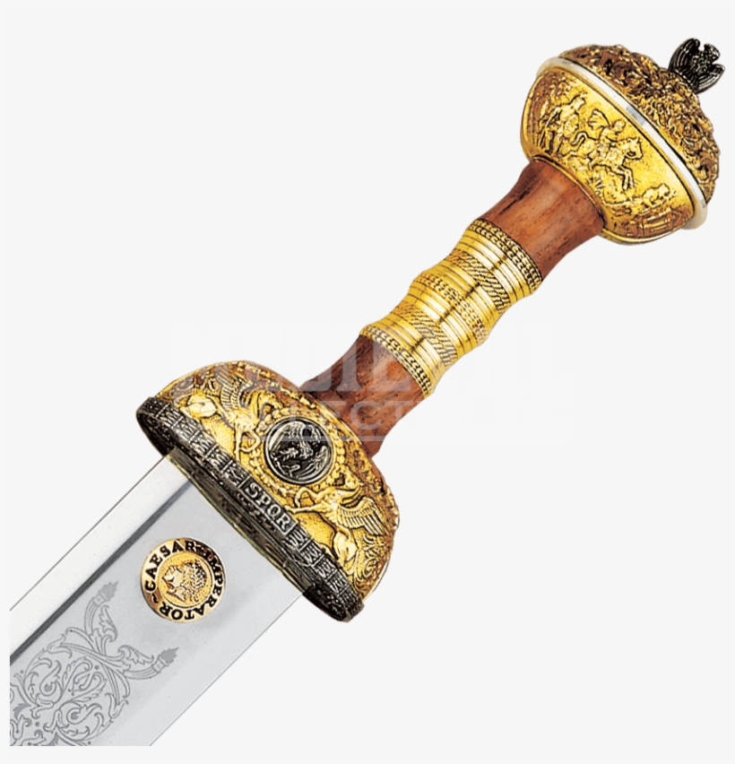 Gold Julius Caesar Sword - Weapon Did Julius Caesar Use - 842x842 PNG ...