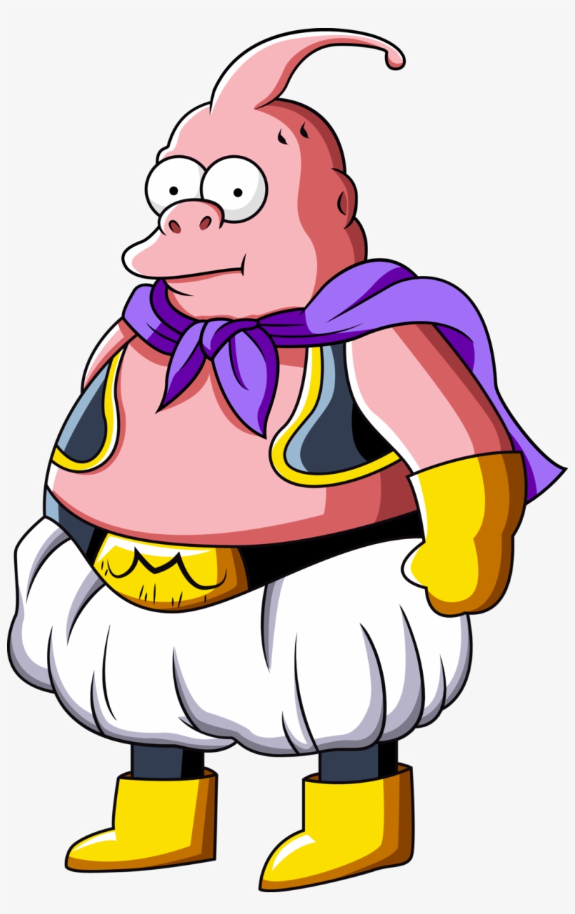 *fans De Kid Majin Buu* - Majin Buu Los Simpsons - 1024x1576 PNG ...