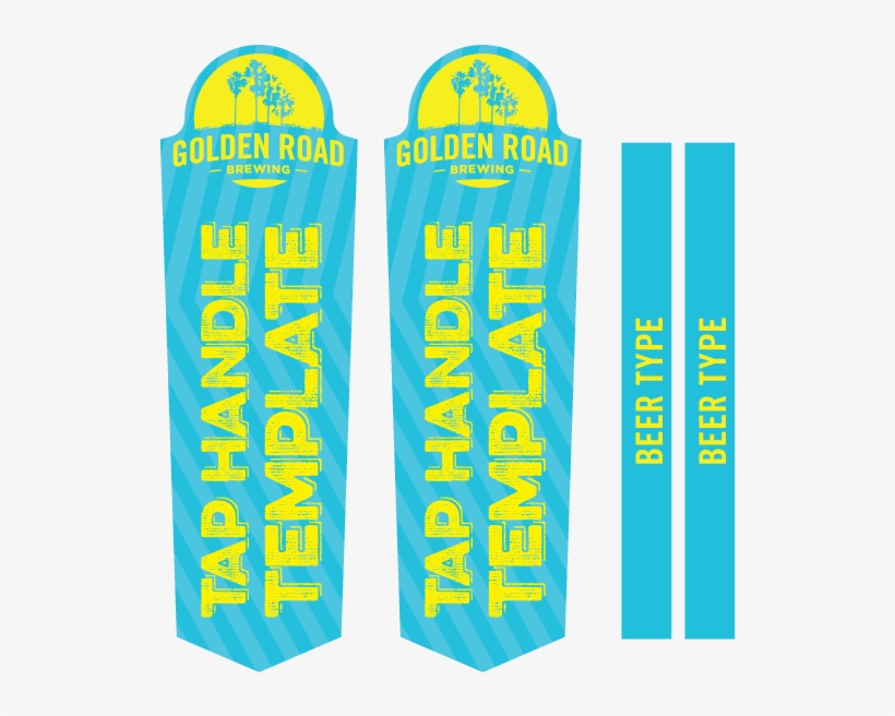 Tap Handle Sticker Template Ai , Pdf - Electric Blue - 612x792 PNG ...