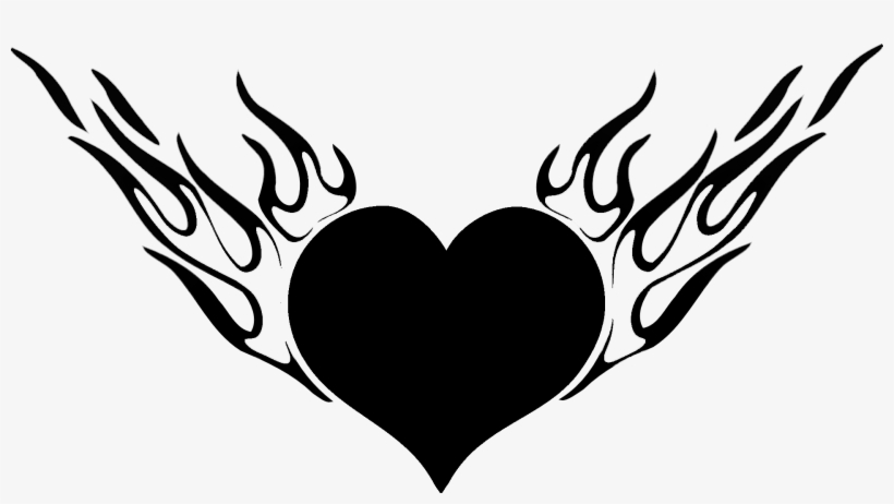 Tattoo - Burning Heart - 1920x989 PNG Download - PNGkit