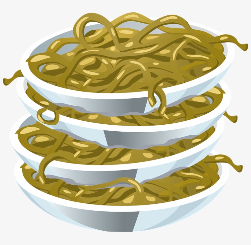 Spaghetti Plates Stacked - Animasi Sisa Makanan - 802x720 PNG Download ...