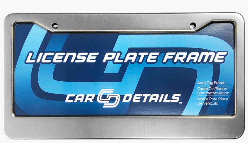 Download Transparent Car Details Anodized Aluminum License Plate Frame ...