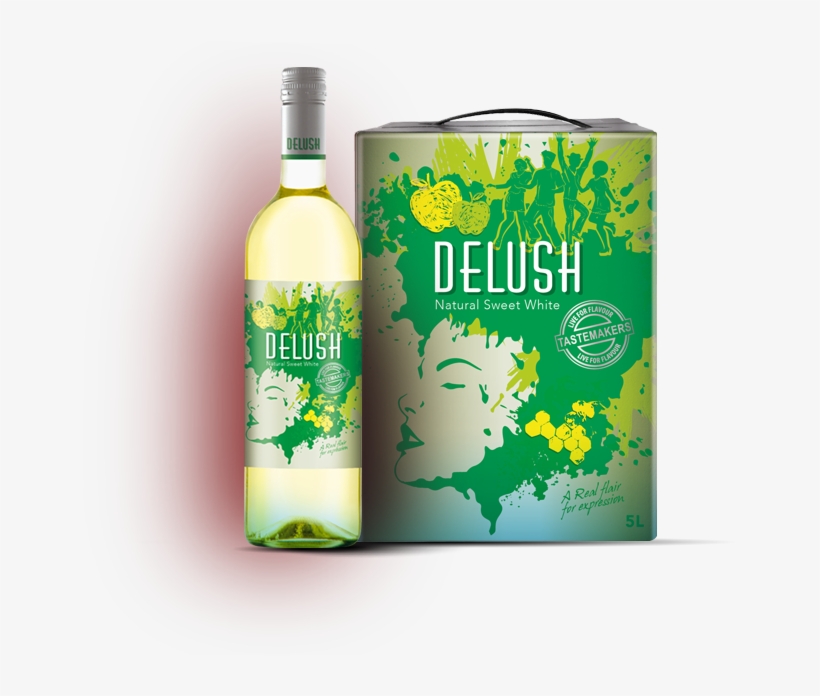Delush White Wine Pack - Delush Wine Alcohol Percentage - 656x616 PNG Download - PNGkit