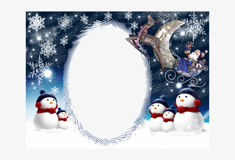 Frame-76 - Snowman Png Photo Frames - 640x480 PNG Download - PNGkit