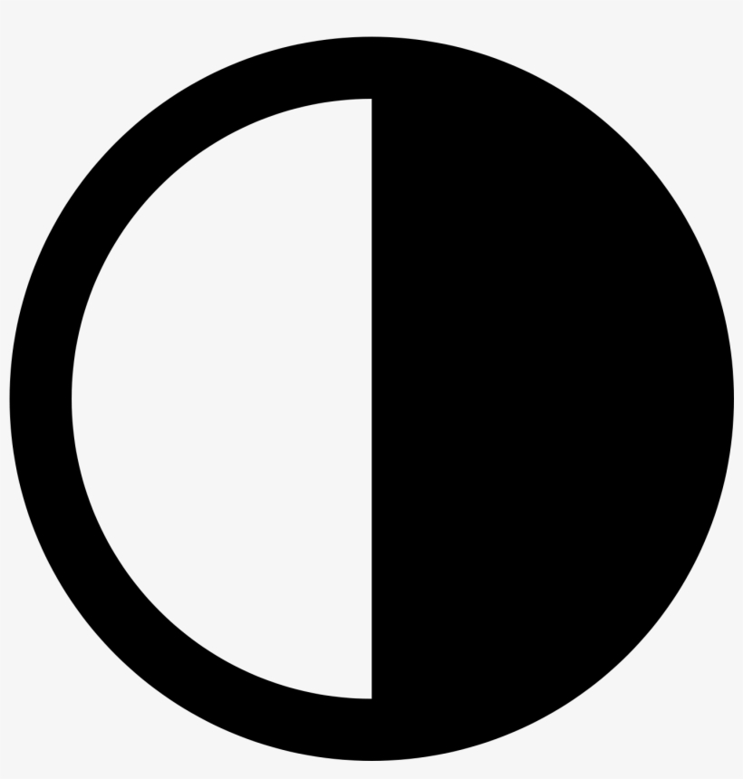 Quarter - Third Quarter Moon Drawing - 2000x2000 PNG Download - PNGkit