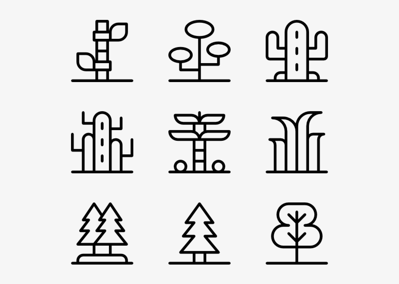 Trees - Travel Icon Transparent Background - 600x564 PNG Download - PNGkit