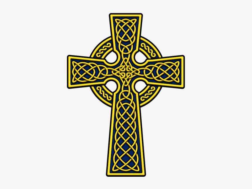 Download Transparent Celtic Cross Clipart Yellow Png - Celtic Cross ...