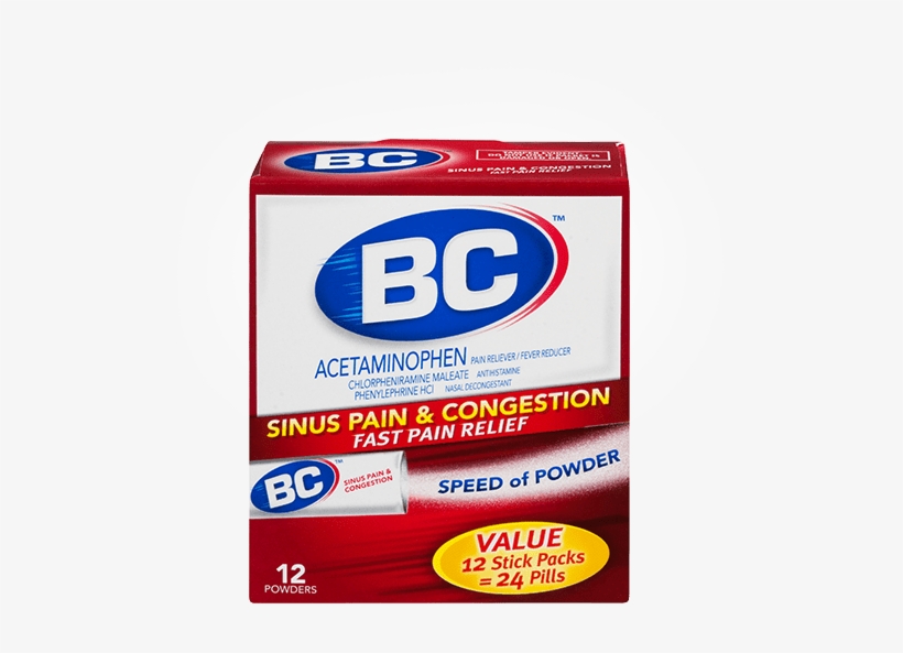 Bc® Sinus Pain & Congestion - Household Supply - 614x541 PNG Download ...