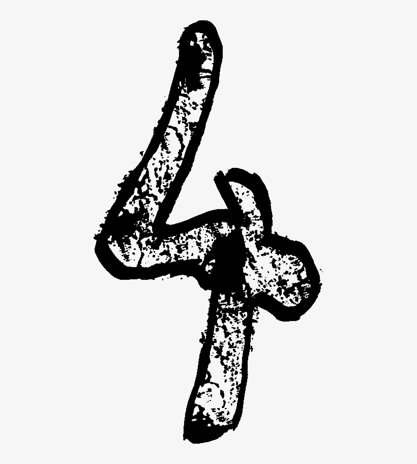 Grunge Number 7 4 - Illustration - 451x832 PNG Download - PNGkit