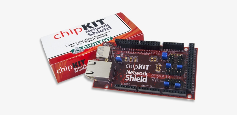 Chipkit Network Shield With Box - Microcontroller - 600x600 PNG ...