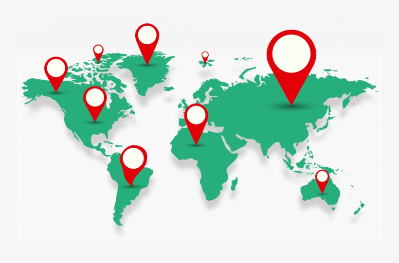 Download Royalty Free World Map - World Map - 768x461 PNG Download - PNGkit