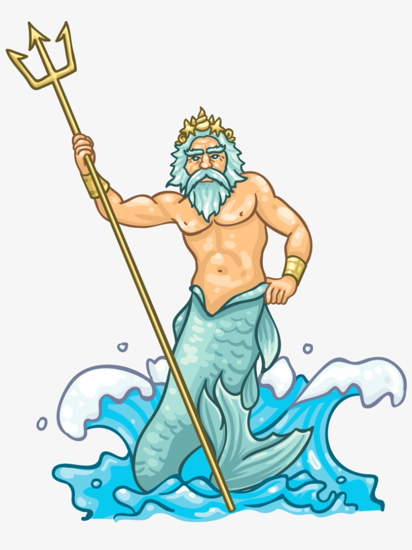 Clip Art Poseidon Cartoon - Poseidon Clipart Png - 1024x1024 PNG ...