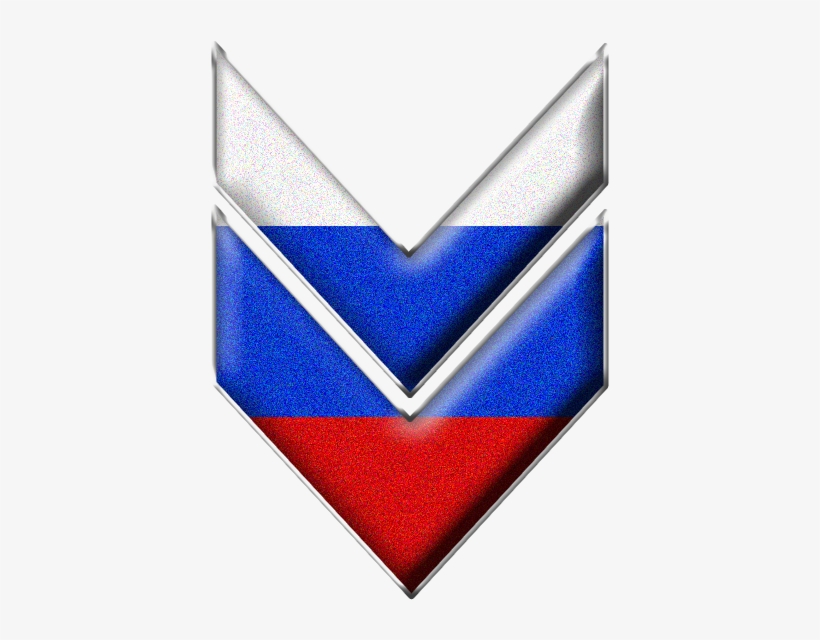 Download Transparent Double Arrow Tricolor Down - Emblem - PNGkit