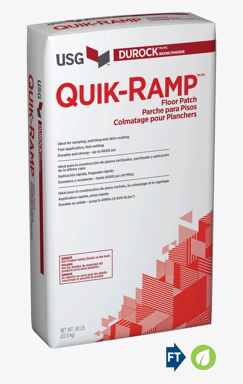 Usg Durock™ Quick Ramp™ Floor Patch - Imperial Plaster - 887x1280 PNG ...