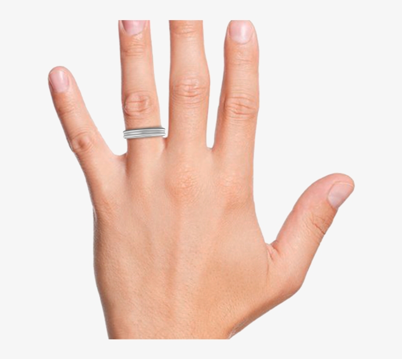 Larger / More Photos - 8mm Ring On Finger - 650x650 PNG Download - PNGkit