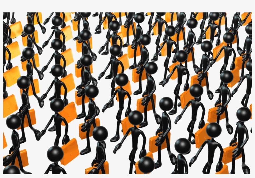 Free 3d Business Men Marching Concept - Large Number Of Firms ...