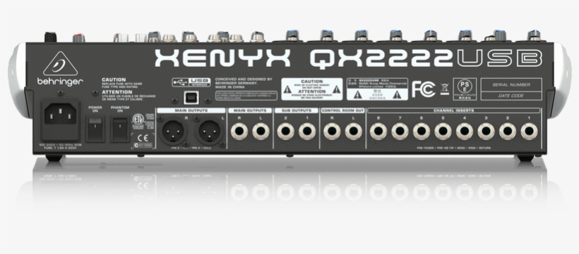 Behringer Xenyx Qx2222usb Premium 22 Input 2/2 Bus - Qx1832usb ...