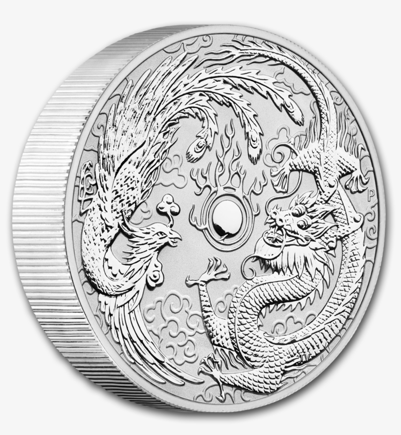 Buy 2019 Australia 10 Oz Silver Dragon & Phoenix Bu - Dragon And ...