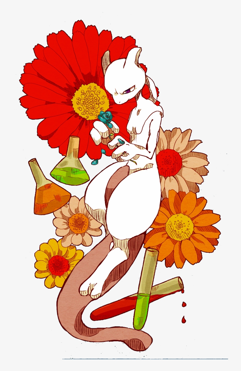 Mewtwo In Test Tube - 745x1180 PNG Download - PNGkit