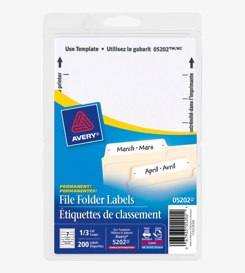 Product Image - Avery File Folder Labels - 850x850 PNG Download - PNGkit