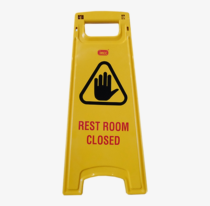 Download Transparent Rest Room Closed Industrial Floor Signage, Imec A ...
